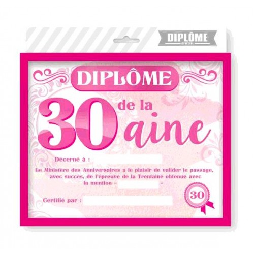 CADRE DIPLOME 30AINE FEMME - Ouest Fetes